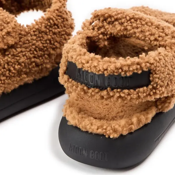Moon Boot Open Toe Logo Detail Sandals