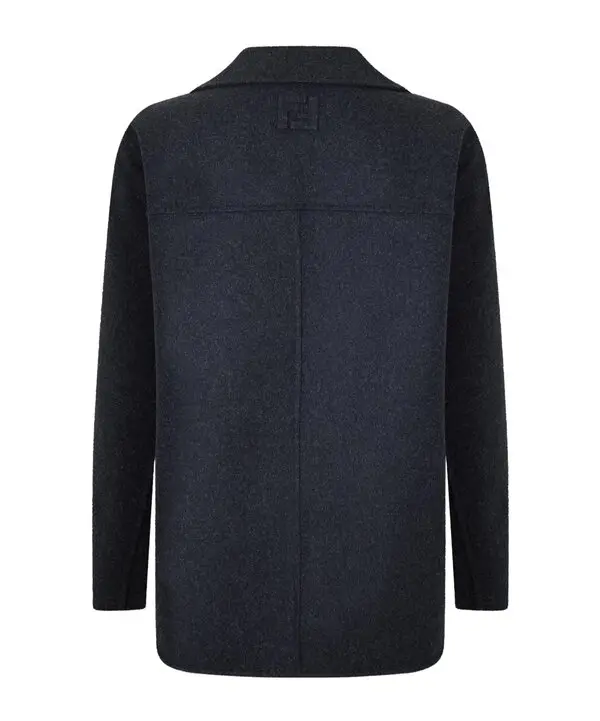 Fendi Double-breasted Wool Blend Peacoat