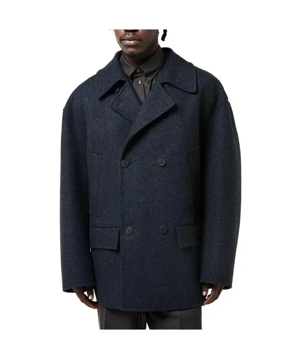 Fendi Double-breasted Wool Blend Peacoat