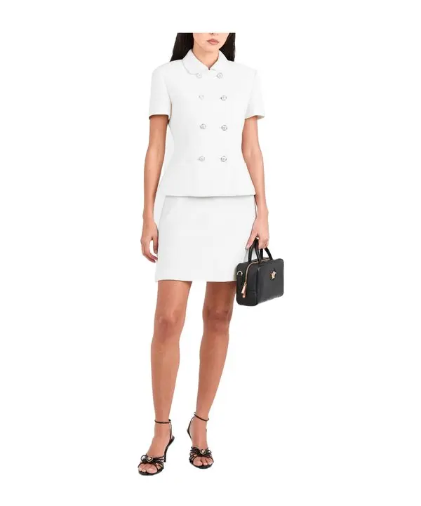 Versace Structured Short-sleeve Blazer