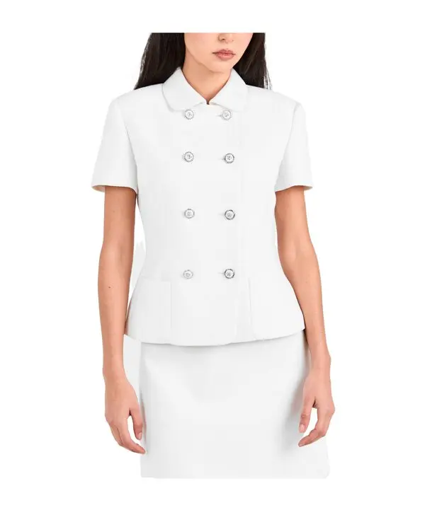 Versace Structured Short-sleeve Blazer