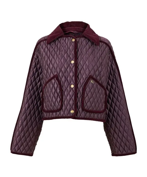 Burberry Floriston Diamond-quilted Jacket