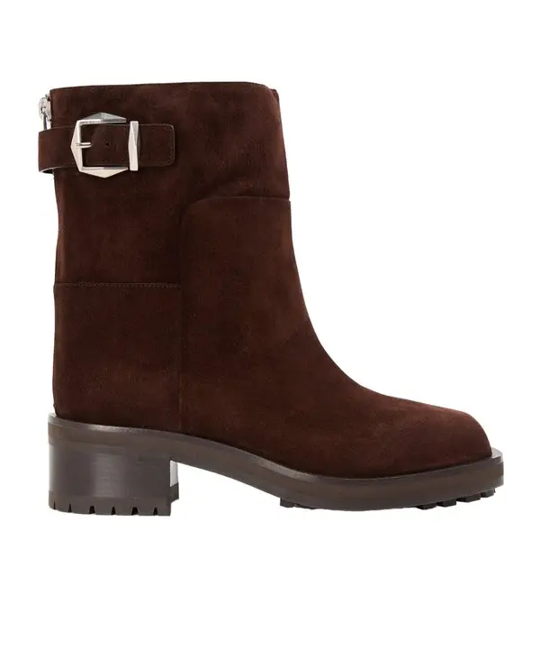 JIMMY CHOO Ankle Boots With Buckle Detail