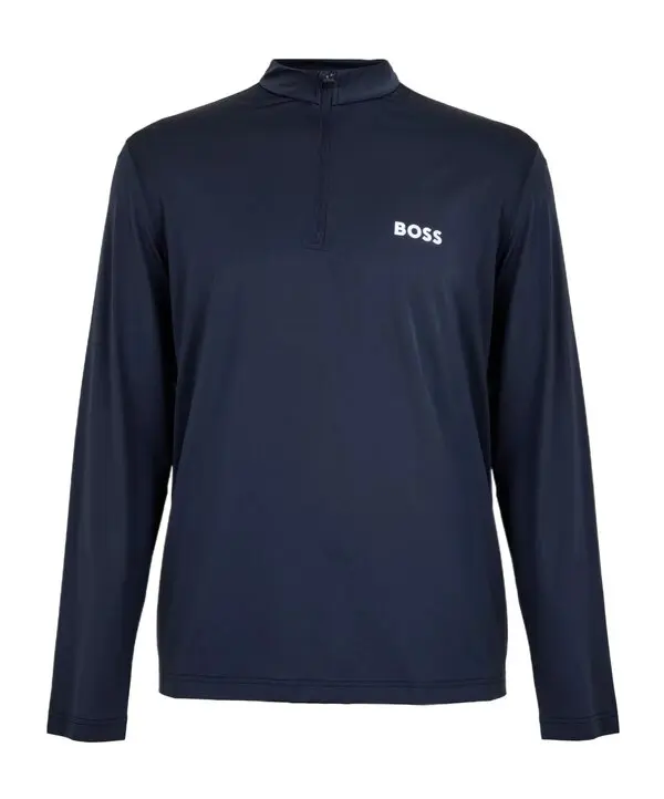 Hugo Boss Green Quarter Zip Performance Tracksuit Top