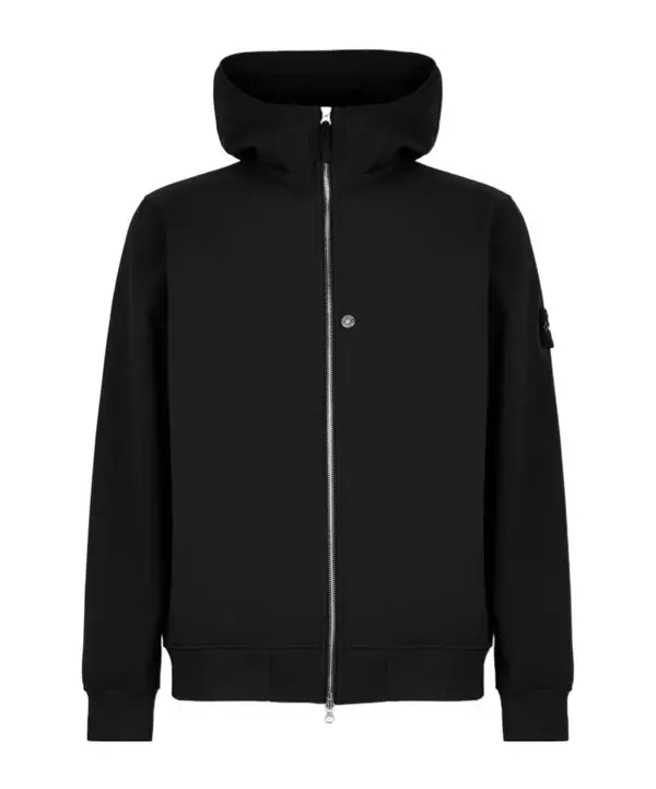 Stone Island Water And Wind Resistant Hooded Softshell Jacket