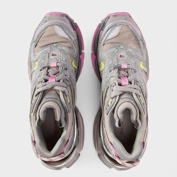 Balenciaga Lace-up Casual Sneakers With Drawstring Heel And Logo Detail