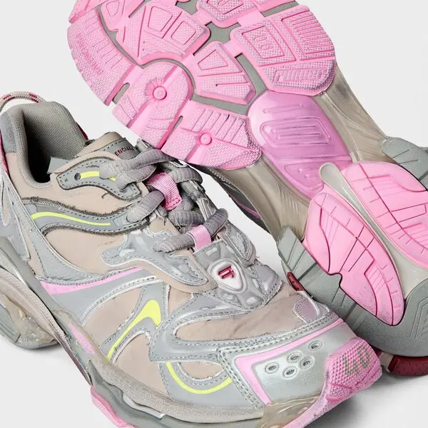 Balenciaga Lace-up Casual Sneakers With Drawstring Heel And Logo Detail