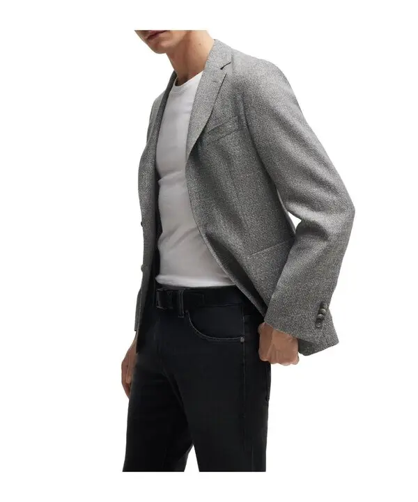 Hugo Boss Light Grey Unstructured Blazer