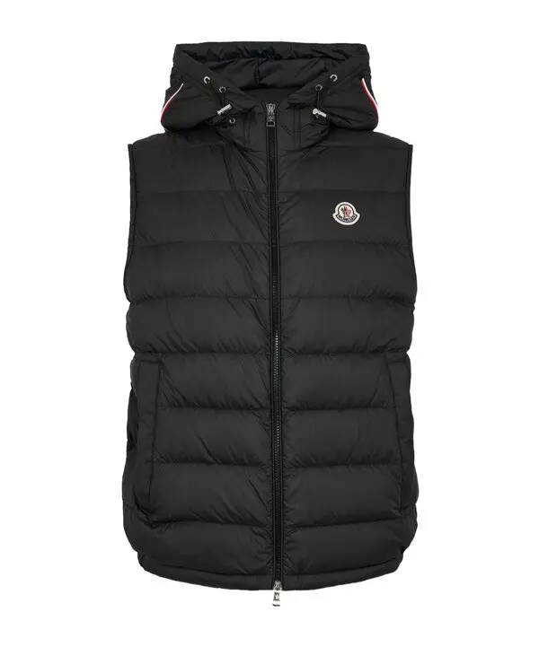 Moncler Quilted Zip-up Hooded Vest