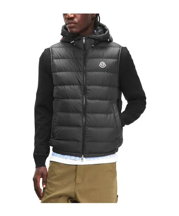 Moncler Quilted Zip-up Hooded Vest