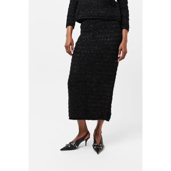 Balenciaga Button Detailed Midi Skirt
