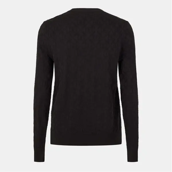 Dolce & Gabbana Quilted Pattern Crew Neck Jumper