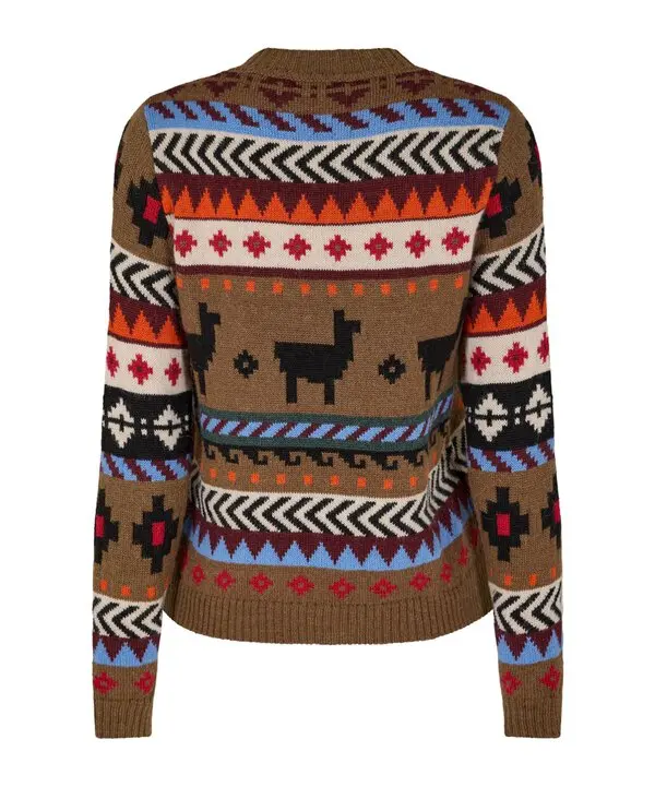 Max Mara Patterned Knitted Sweater