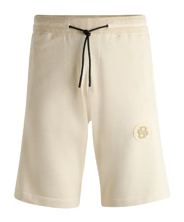 Hugo Boss Cotton-blend Drawstring Shorts