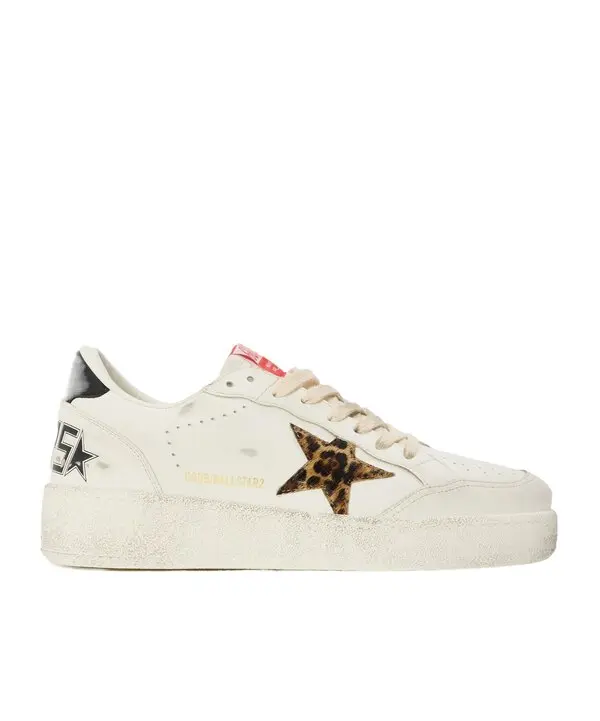 GOLDEN GOOSE Ball Star Lace-up Sneakers - White