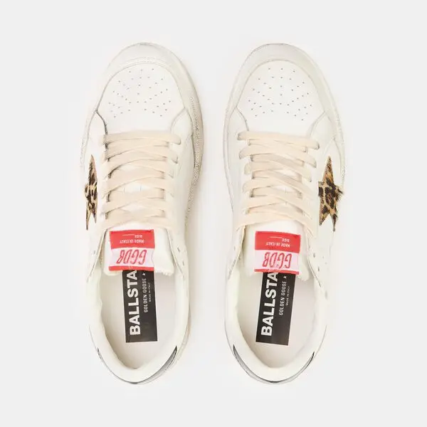 GOLDEN GOOSE Ball Star Lace-up Sneakers - White