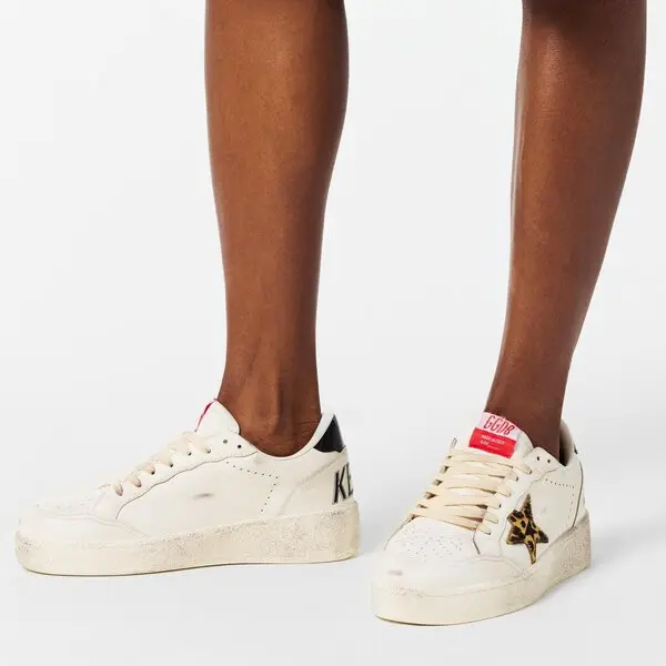 GOLDEN GOOSE Ball Star Lace-up Sneakers - White