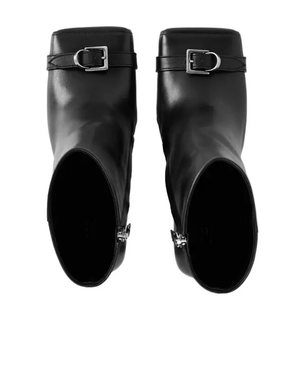 Balenciaga Heeled Ankle Boots With Buckle Detail