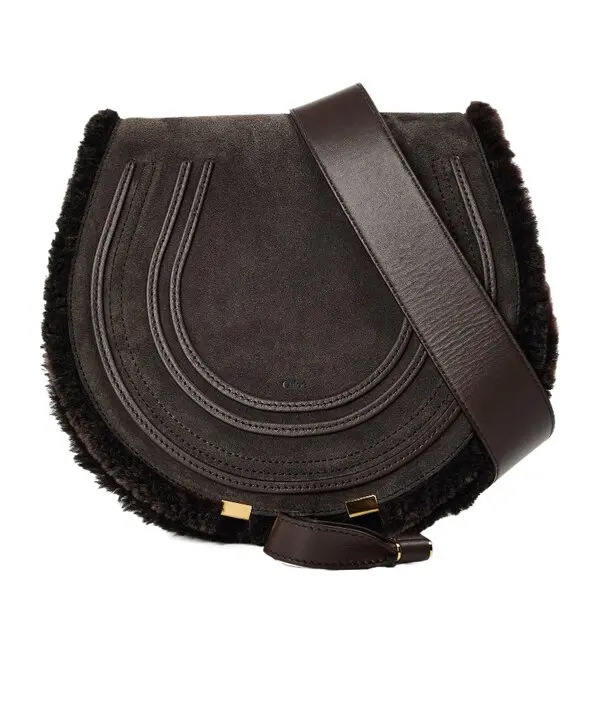 Chloé Marc Daisy Snapshot Ld99 Brown Suede Crossbody Bag