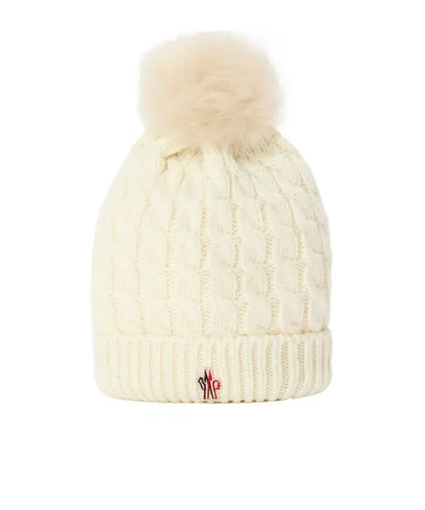 Moncler Boble Knit Hat With Pom