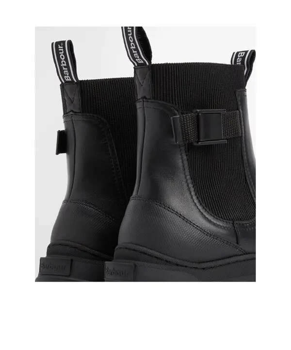 Barbour Chelsea Ankle Boots With Buckle Detailing