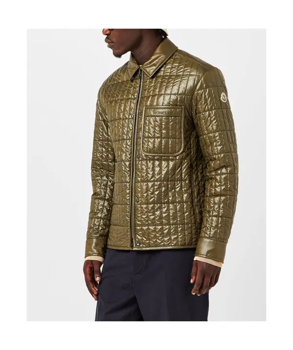 Moncler Quilted Check Overshirt Jacket