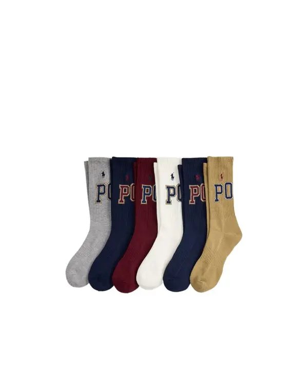 Polo Ralph Lauren 6 Pack Varsity Socks