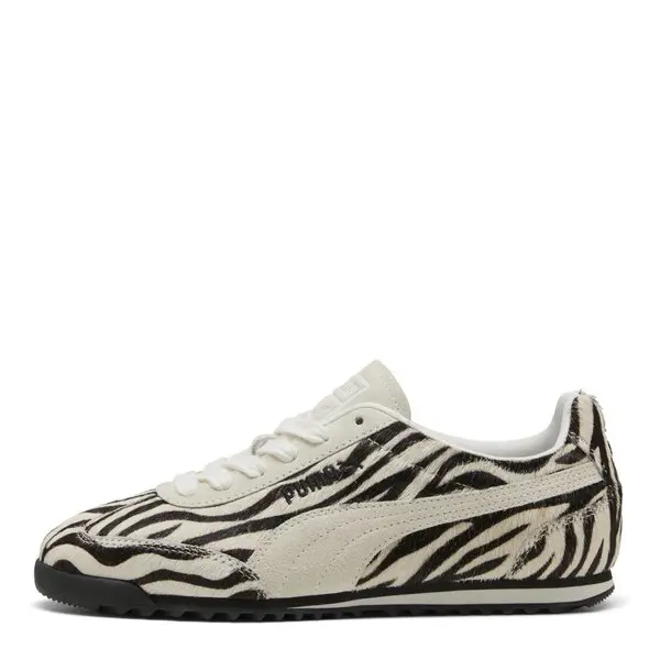 PUMA Lace-up Low-top Sneakers With Zebra Print