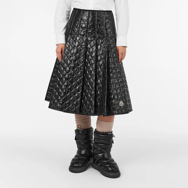 Moncler Quilted Midi Skirt