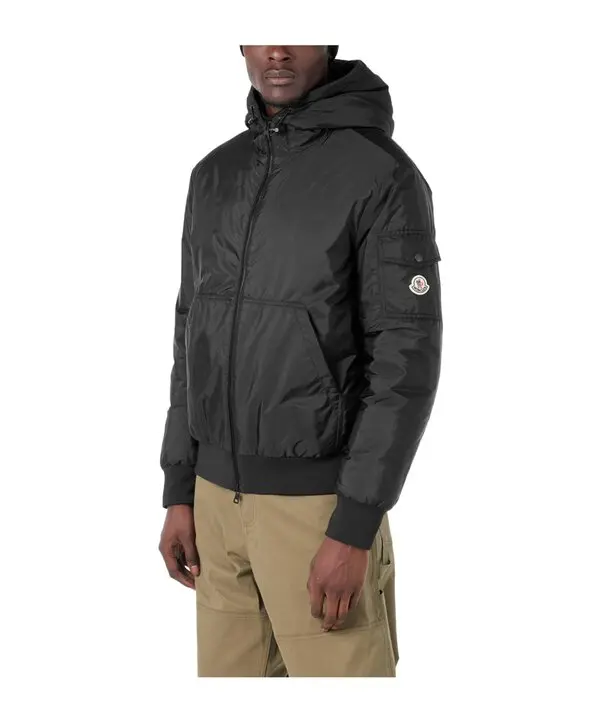 Moncler Zip-up Hooded Bomber Jacket