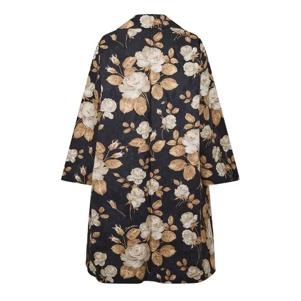 Dolce & Gabbana Printed Structured Overcoat