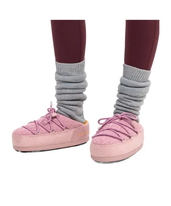 Moon Boot Lace-up Detail Slip-on Boots - Pink