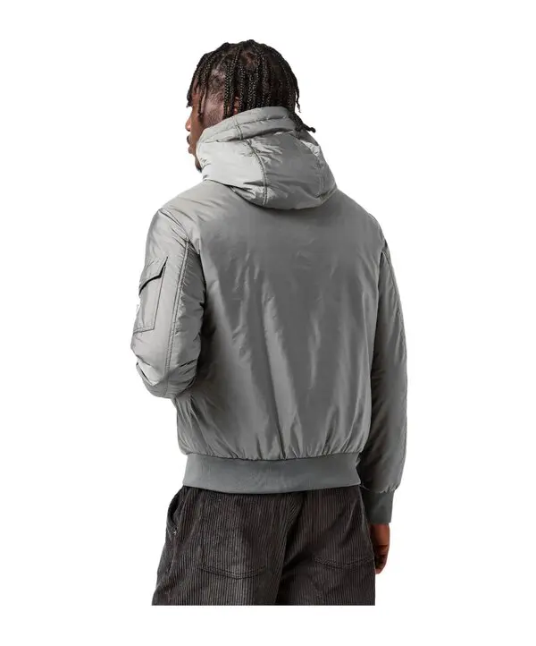 Moncler Solid Zip-up Bomber Jacket With Hood