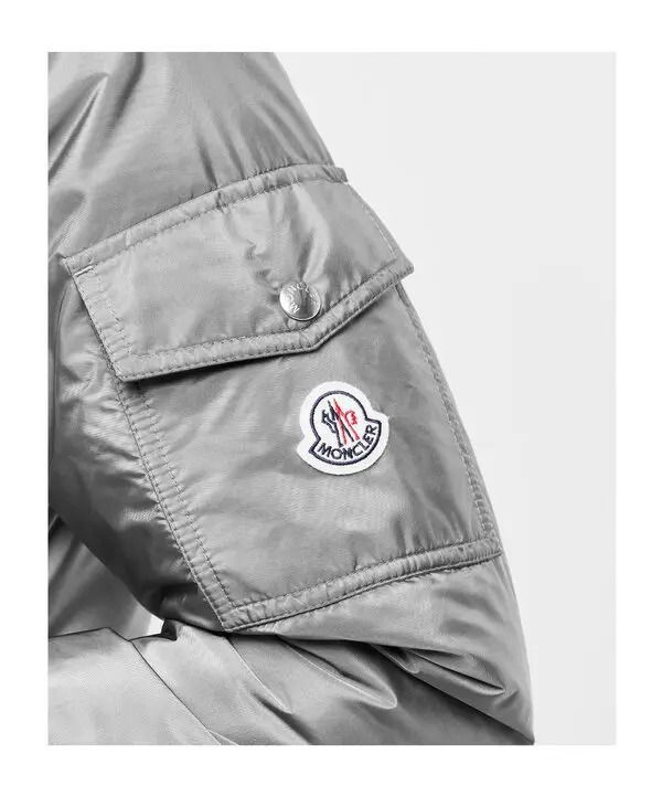 Moncler Solid Zip-up Bomber Jacket With Hood
