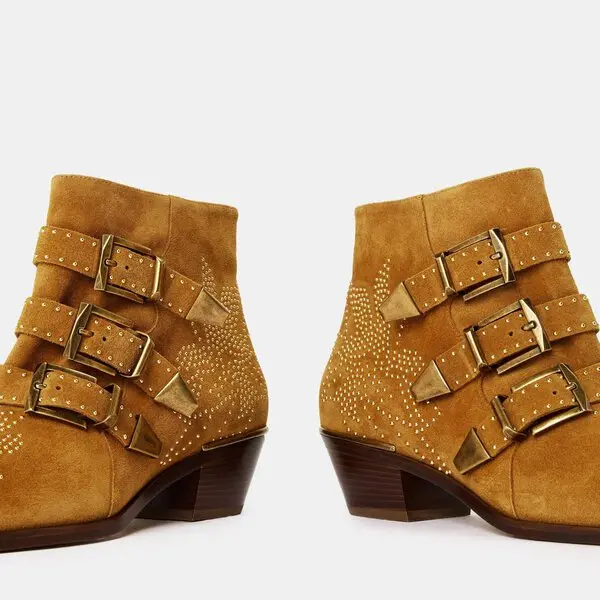 Chloé Susan Side Zipper Ankle Boots