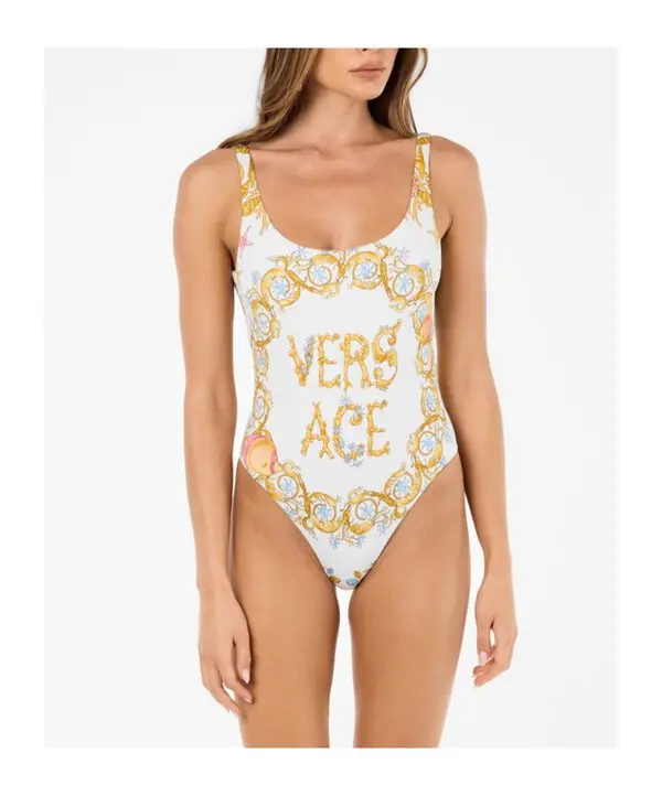 Versace Scoop Neck Swimsuit, Scoop Neck Design