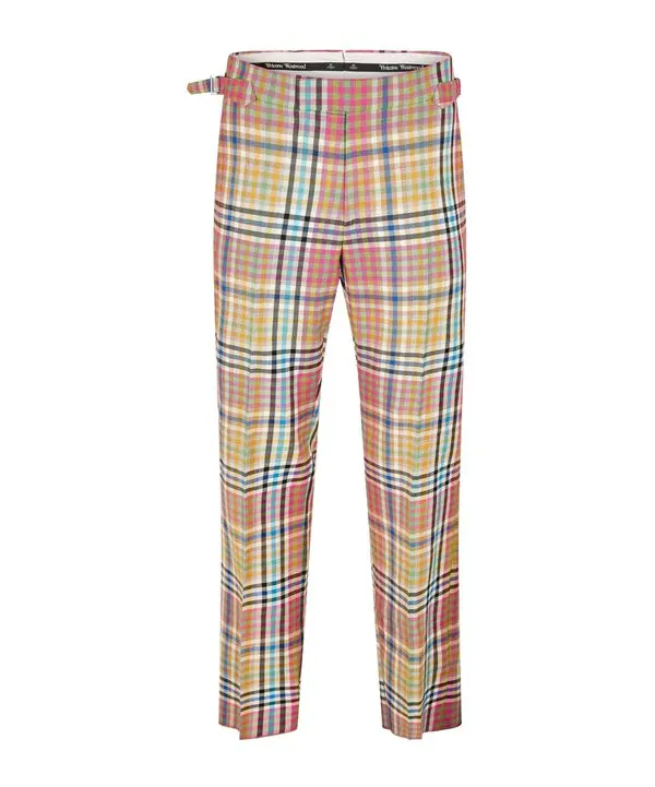 VIVIENNE WESTWOOD Plaid Check Relaxed Fit Trousers