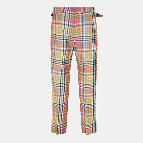 VIVIENNE WESTWOOD Plaid Check Relaxed Fit Trousers