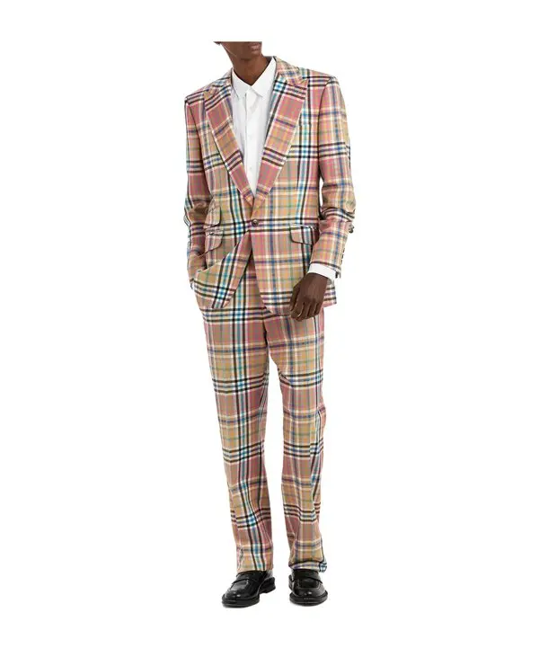 VIVIENNE WESTWOOD Plaid Check Relaxed Fit Trousers