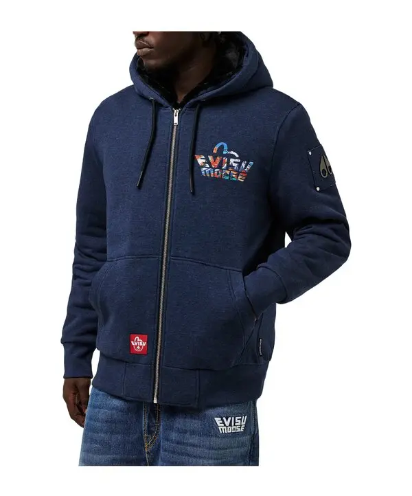 Moose Knuckles Classic Printed Zip-up Hoodie