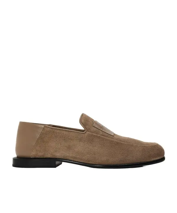 Givenchy Suede Loafers With Logo Detail