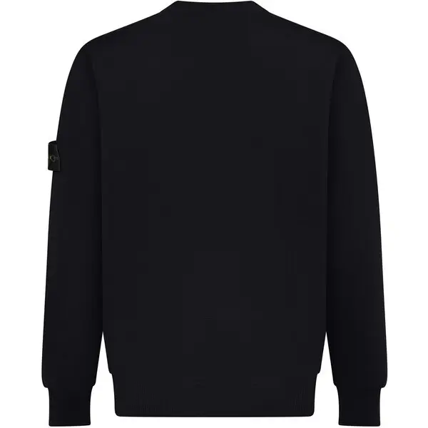 Stone Island V-neck Wool Sweater With Compass Badge