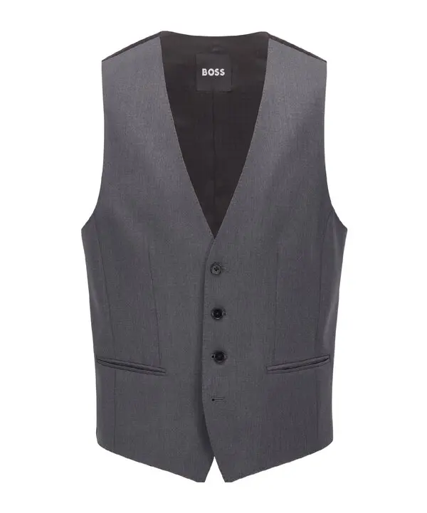 Hugo Boss Grey Formal Waistcoat