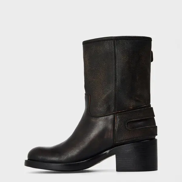 Chloé Solid Color Biker Boots