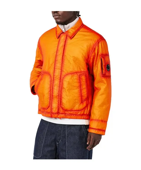 C.P. COMPANY Gradient Quilted Spread-collar Jacket