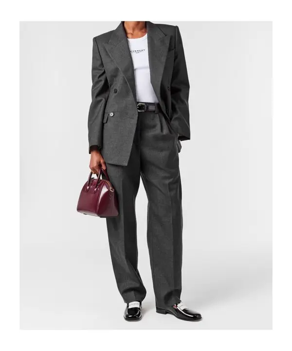 Givenchy Double Breasted Wool Long Sleeve Blazer