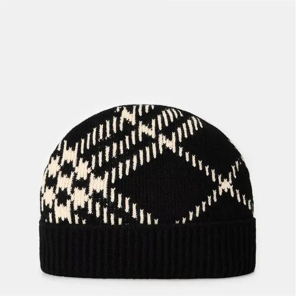 Burberry Plaid Knit Beanie