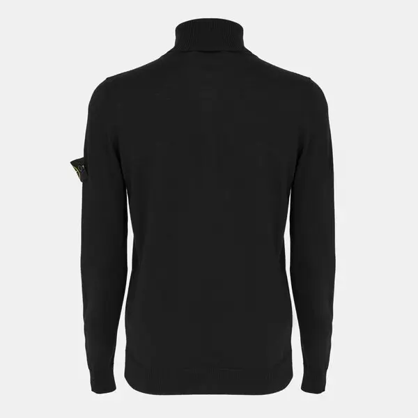 Stone Island High-neck Knit Sweater With Armband