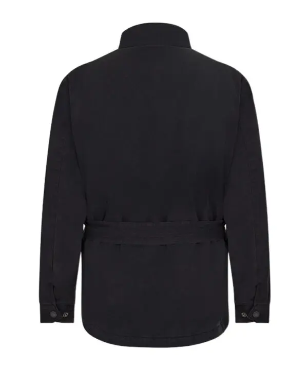 Barbour Belted Jacket With Stand-up Collar