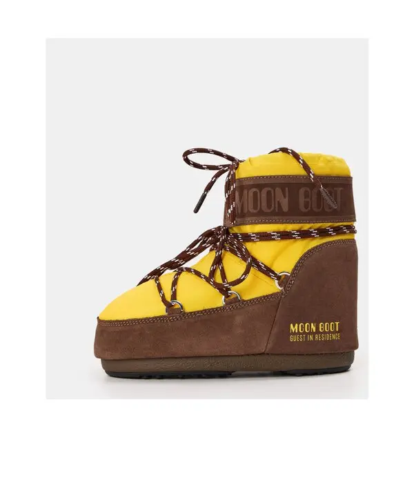 Moon Boot Color-blocked Lace-up Boots